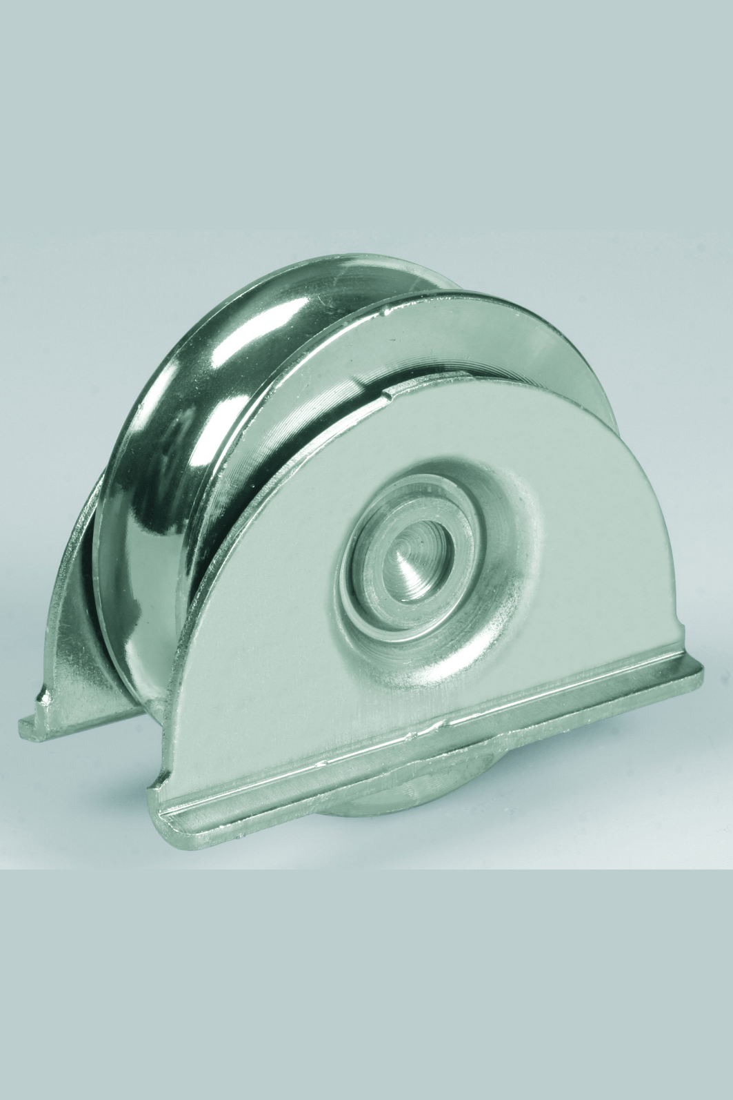 Gate Rollers with support to weld Ø20mm U Round Groove 2 Ball Bearings ...